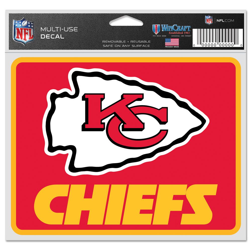 Kansas City Chiefs Fan Decals 5" x 6" | MO Sports Authentics, Apparel ...